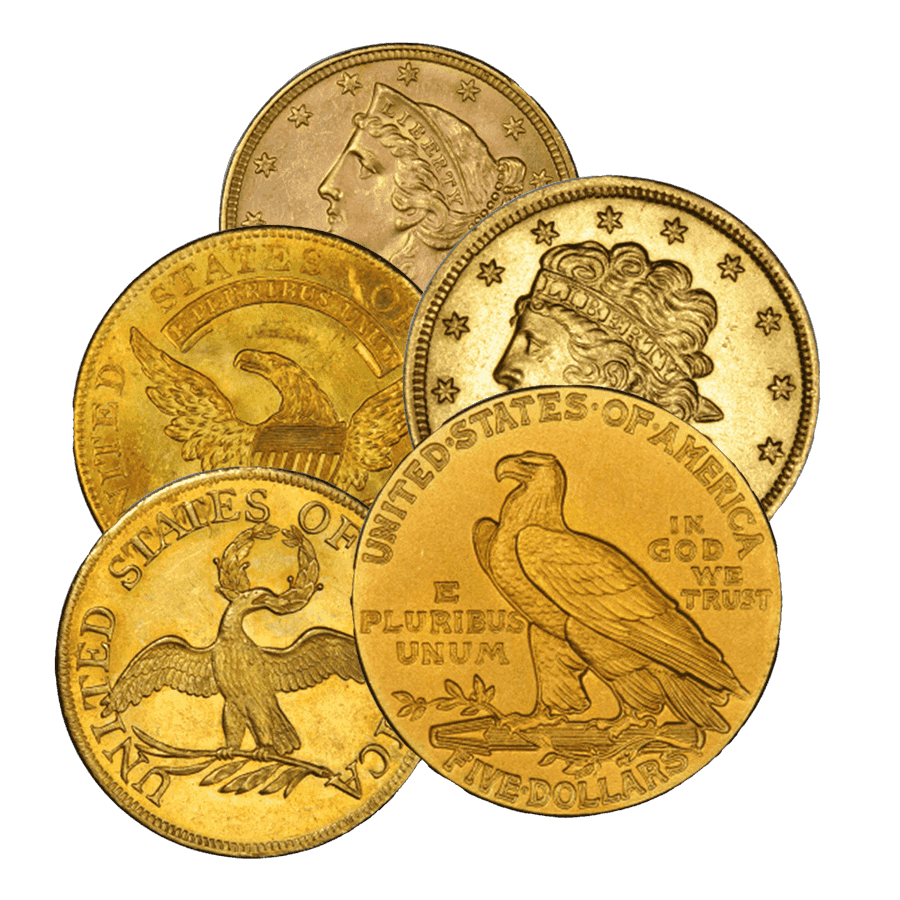 $5 Gold Coins | ABC Coin & Bullion